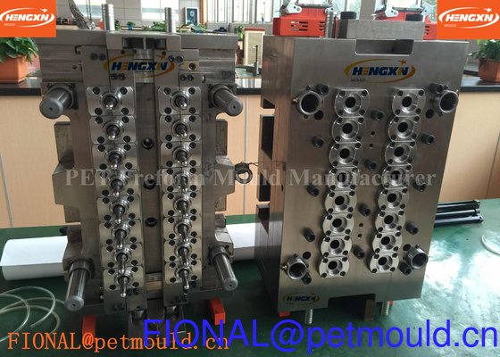 16 cavity pin valve shut off nozzle hot runner PET preform Mould supplier