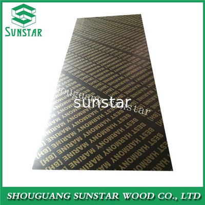 12mm-18mm WBP Glue Black Brown Film Faced Plywood Full Piece Core Finger Joint Core