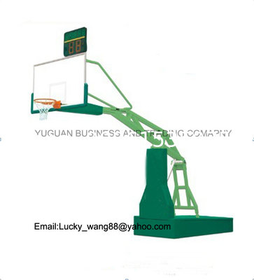 hot sale electrical hydraulic basketball stand FIBA certification -indoor type