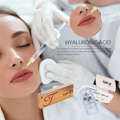 Mesotherapy Cross Linked Injectable Hyaluronic Acid Dermal Filler TOP-Q 2ml for Lips Skin