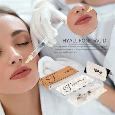 Mesotherapy Cross Linked Injectable Hyaluronic Acid Dermal Filler TOP-Q 2ml for Lips Skin