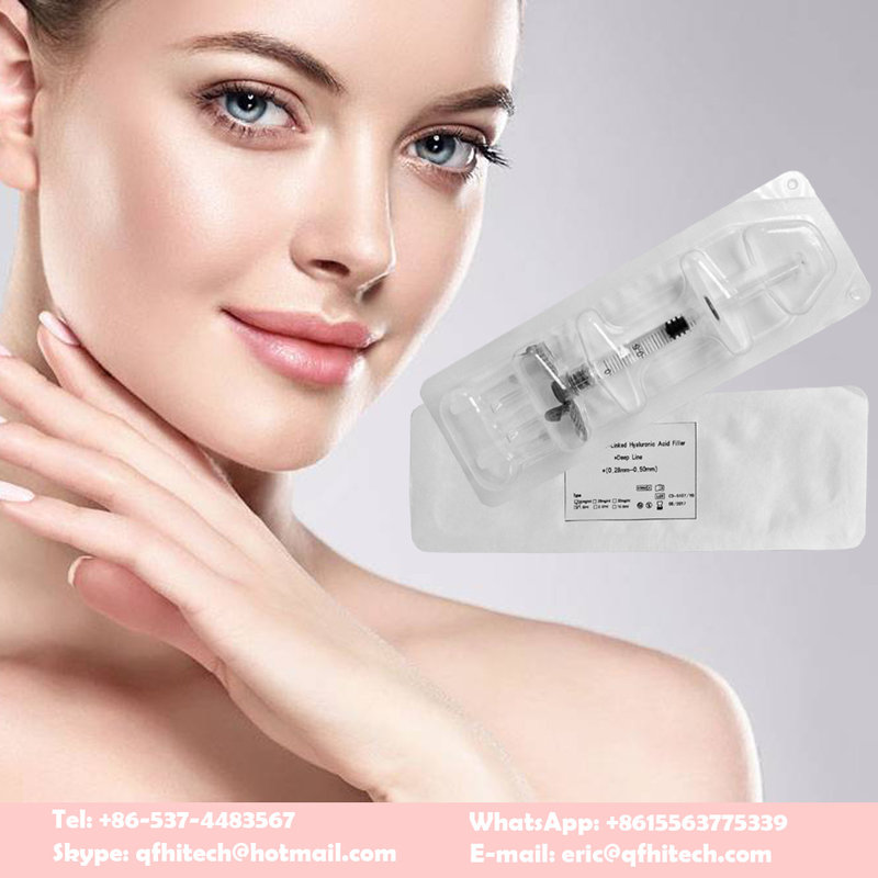 Sodium hyaluronate acid gel Dermal Filler Injectable Hyaluronic Acid 1ml 2ml DERM LINE for treatment wrinkles