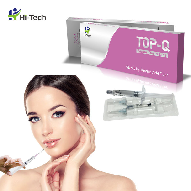 pure hyaluronic acid injectable fillerTOP-Q super derm line 2ml for Lip lines