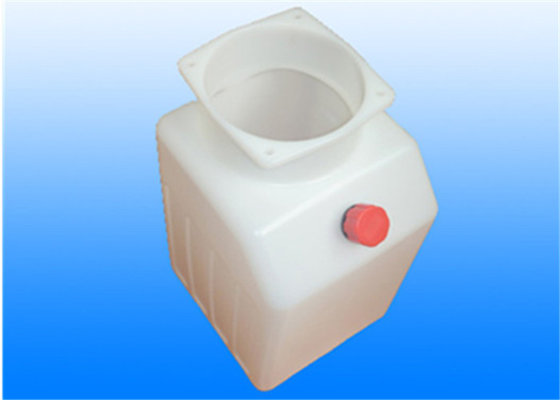White Plastic Hydraulic Oil Tank Square 2 Gallon For Hydraulic Power Unit