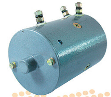 Stable Running Bidirectional Hydraulic Motor O.D114mm Double Shaft 12 Volt