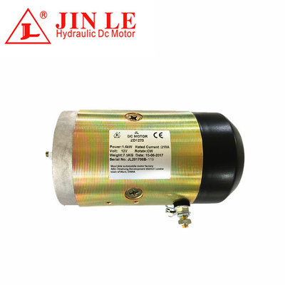 12VDC Hydraulic Series Wound Motor ZD1223 4.5'' 1.6KW For Electric Car