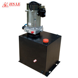 1.5 KW DC Hydraulic Power Unit , Horizontal Mount 12 Volt Hydraulic Power Unit