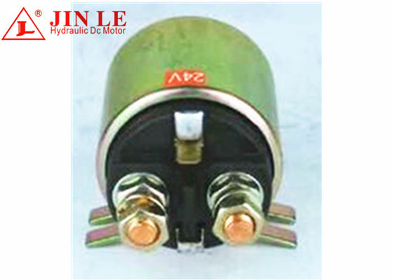 Normal Size Auto Starter Motor Parts Solenoid Switch 24 Volt Black Color
