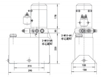 Electric Stacker 20MPa DC 24 Volt Hydraulic Power Pack Units for Electric Stacker