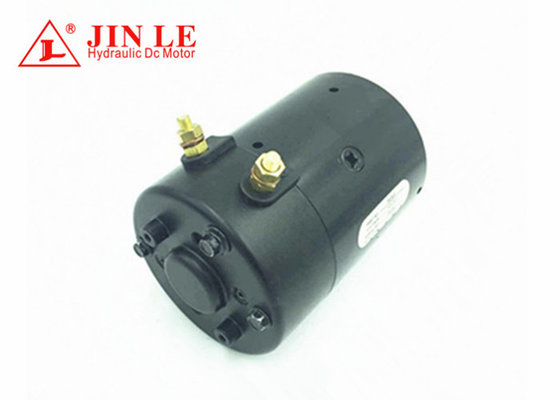Electric 1.6KW Hydraulic DC Brush Motor 12V High Effiency S3 Duty Black Cover