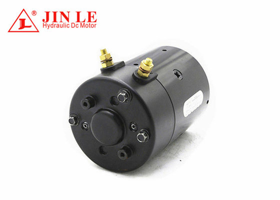 Electric 1.6KW Hydraulic DC Brush Motor 12V High Effiency S3 Duty Black Cover