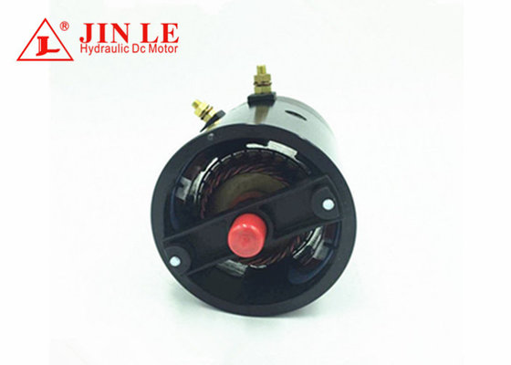 Electric 1.6KW Hydraulic DC Brush Motor 12V High Effiency S3 Duty Black Cover