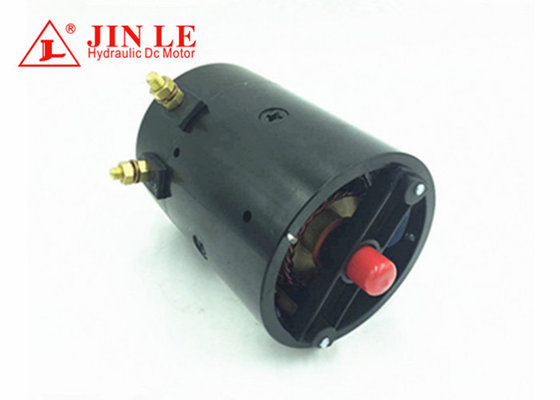 Electric 1.6KW Hydraulic DC Brush Motor 12V High Effiency S3 Duty Black Cover