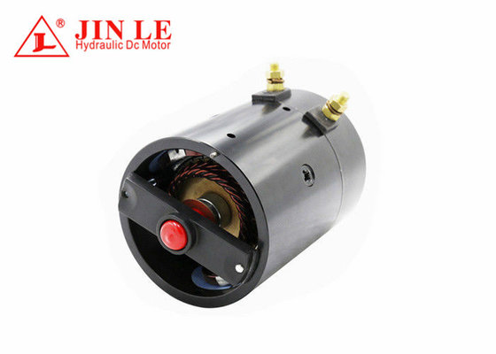 Electric 1.6KW Hydraulic DC Brush Motor 12V High Effiency S3 Duty Black Cover