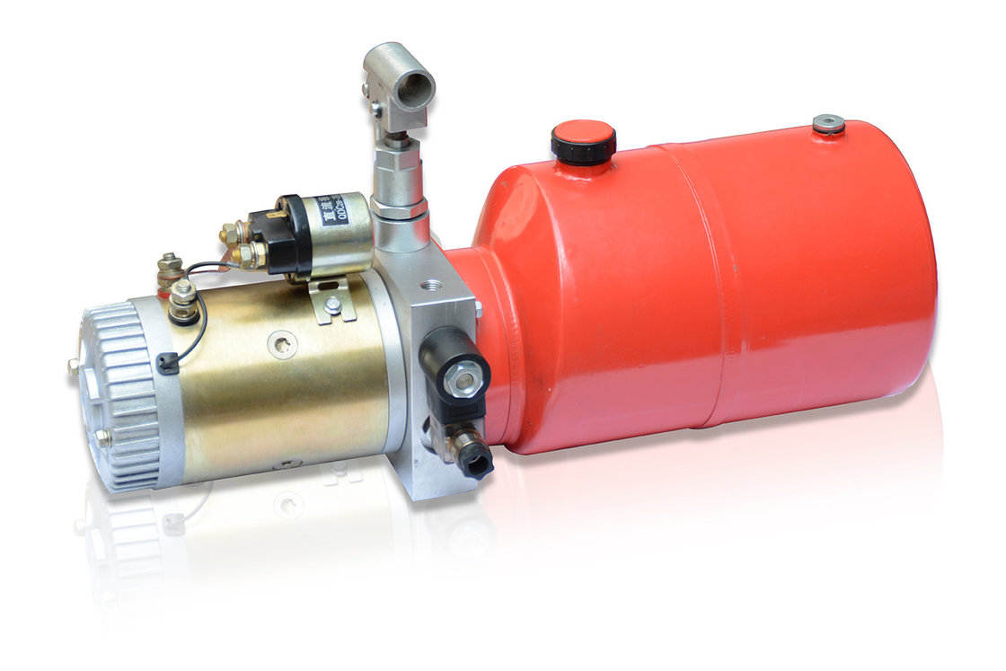 12V DC Hydraulic Power Unit , Tipper Trailer Hydraulic Power Unit 1.6KW 2500RPM