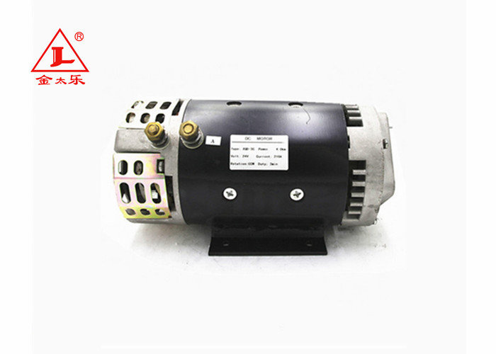 4.0KW Forklift DC Motor , 142mm O.D. Small 24 Volt Dc Motor With Slot Shaft