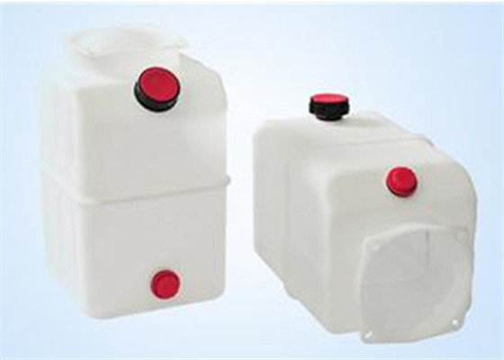 White Plastic Hydraulic Oil Tank Square 2 Gallon For Hydraulic Power Unit