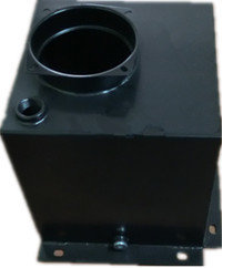 8 Liter Hydraulic Oil Tank Square Iron Reservoir Black Body OEM Accept