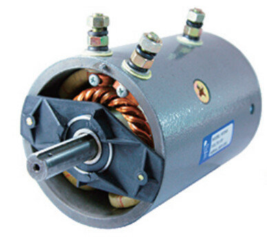 Stable Running Bidirectional Hydraulic Motor O.D114mm Double Shaft 12 Volt