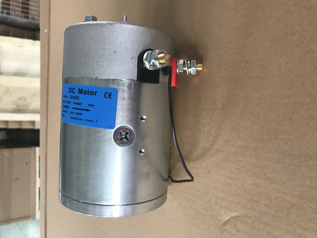 ZD2420 2.2KW Hydraulic DC Motor , 24V Brushed DC Electric Motor Outside Dia 114mm
