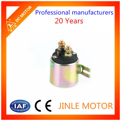 Starter Motor Solenoid 150A 200A Installed On Hydraulic Dc Motor Golden Black