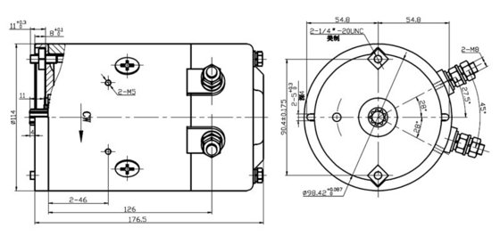 ZD2420 2.2KW 2700RPM Hydraulic Dc Motor IP54 Stable Efficiency