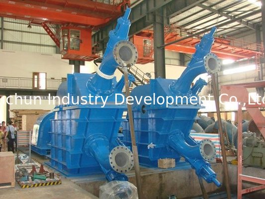 Turbine hydraulique de Pelton de double bec, type à jet libre turbine hydraulique d'impulsion de puissance