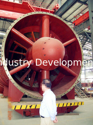 Petite turbine tubulaire avec les lames réglables de coureur, turbine hydraulique principale d'ampoule de trou basse