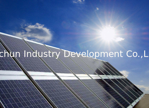 Panneau propre, renouvelable, viable qui respecte l'environnement d'énergie solaire sans réchauffement global