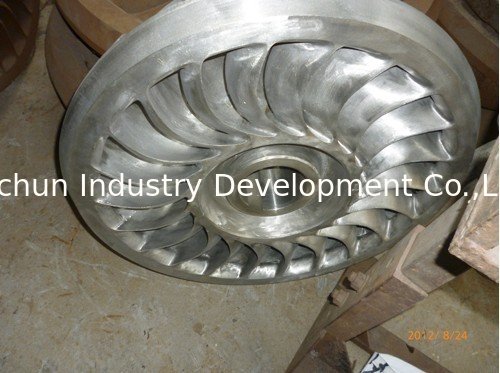 Type horizontal turbine hydraulique, turbine de Turgo de rendement élevé de Turgo pour la centrale hydraulique