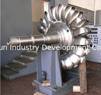 Turbine d'impulsion de Pelton pour les centrales hydrauliques, turbine hydraulique verticale avec des becs