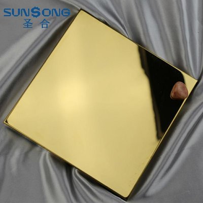 PVD Gold COATED MIRROR STAINLESS STEEL SHEETS Mirror Etching Stainless Steel Sheet