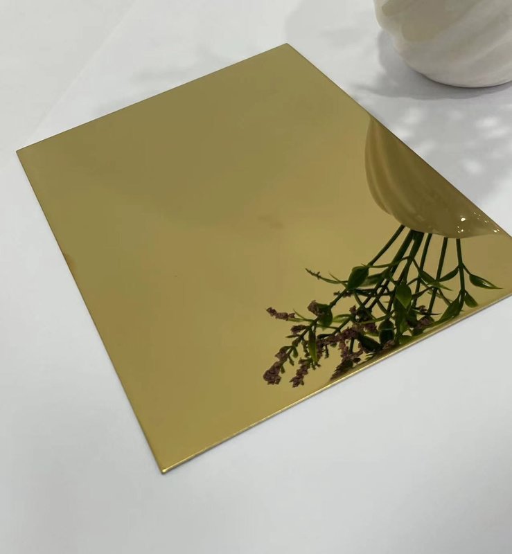 Super Mirror Gold Rose Stainless Steel Sheet Decoration Stainless Steel Sheets Stainless Steel Sheet Manufacturer