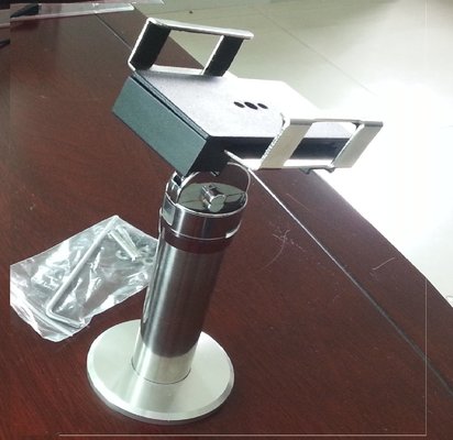 5.5-8.5cm adjustable width mobile phone metal lockable holder 360 degree rotation