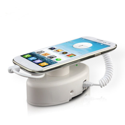 mobile phone security stand fixed on table or wall, charging alarm in one cable