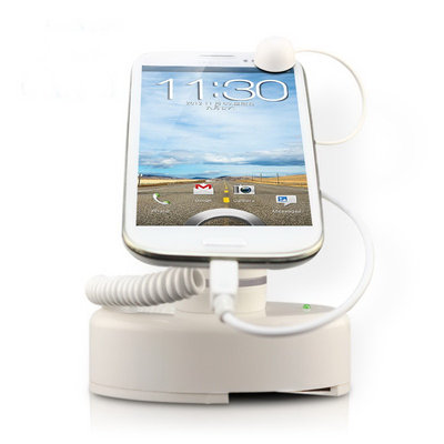 top quality mobile phone security stand with anti-theft sensor and led ABS material