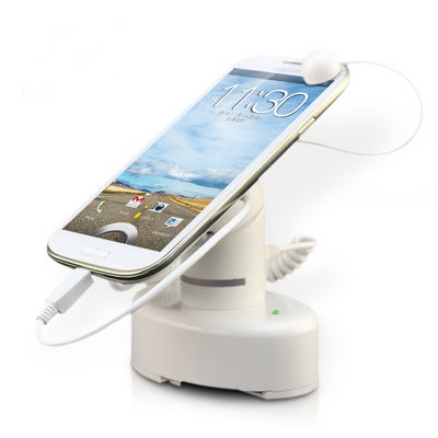 top quality mobile phone security stand with anti-theft sensor and led ABS material