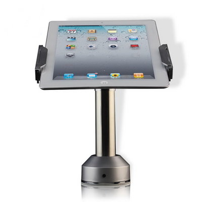 high quality tablet security stand with alarm and charging , adjustable width lock