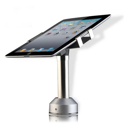 high quality alarm and charging tablet security stand with adjustable width lock 12-21cm