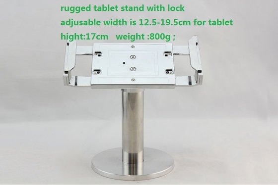 7-10 inch tablet pc metal display lock stand , base diameter is 12cm
