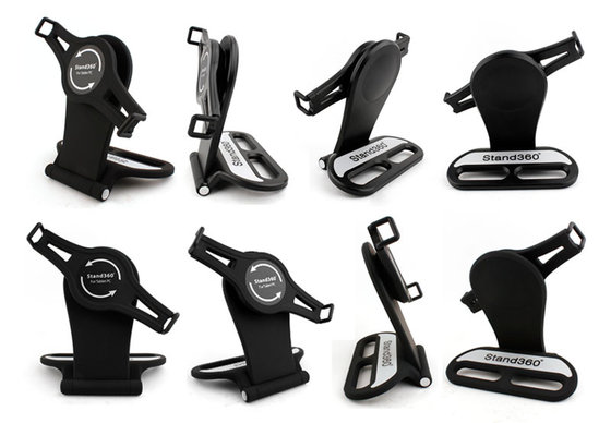 7-10 inch abs Portable foldable desktop ipad display stand , 360 degreee rotation