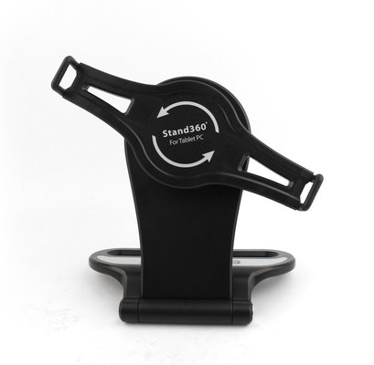 360 degree rotation 7-10 inch abs foldable tablet stand on table