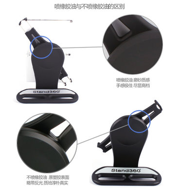 360 degree rotation 7-10 inch abs foldable tablet stand on table