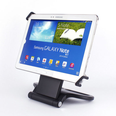 360 degree rotation 7-10 inch abs foldable tablet stand on table