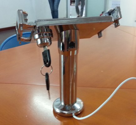 unversal tablet lock holder ,adjustable wide 12cm -20cm,base diameter 6cm