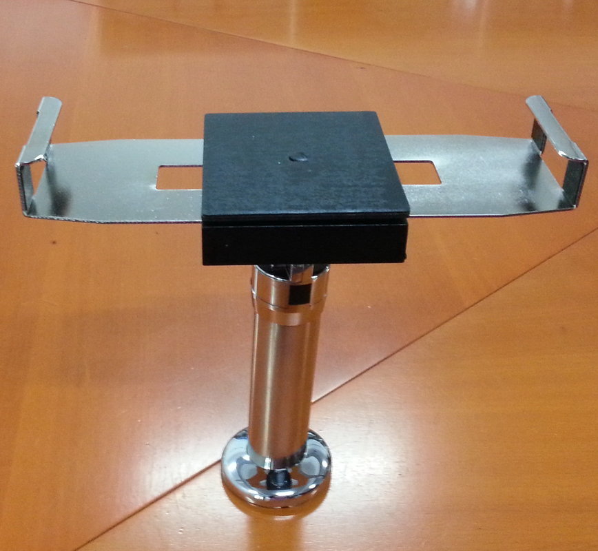 12-21cm metal display 360 degree rotation tablet stand adjustable up and down with lock