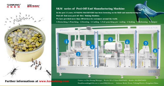 Aluminum Foil Peel Off End for Can Packaging,Easy Peel aluminio para virutas puede embalaje，Máquina de fabricación de ex
