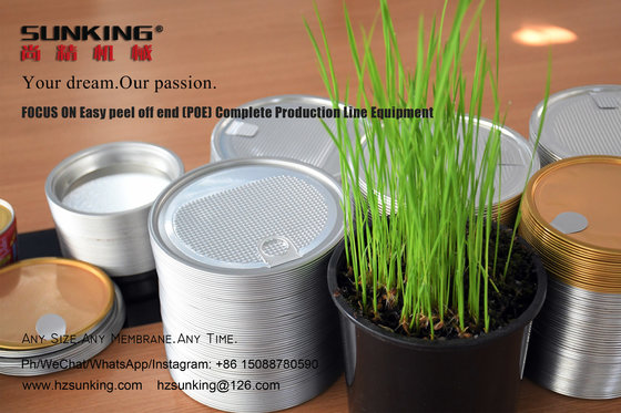 Transparent tin can lids，Transparent peel off end,Transparent POE lid,Transparent canned food，Can with a transparent lid