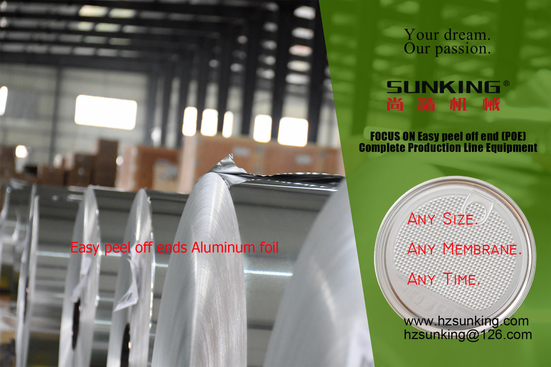 Aluminum foil,Foil，Transparent peel off end,peel off end with retort ,POE,production line，easy open end,peel off,