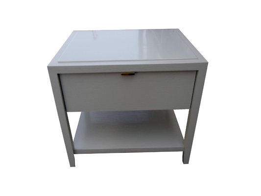 White finish wooden night stand with one drawer,high end hotel bedroom furniture,casegoods